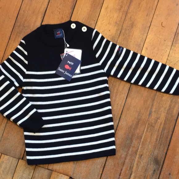 Saint James | Shirts & Tops | Saint James Petite Nwt Kids Wool Sweater ...